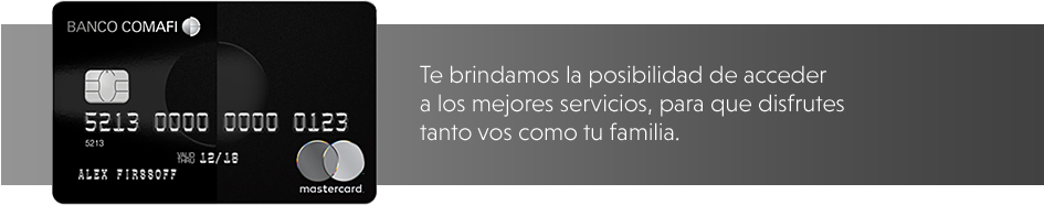 Banco Comafi – Servicio Comafi UNICO Black